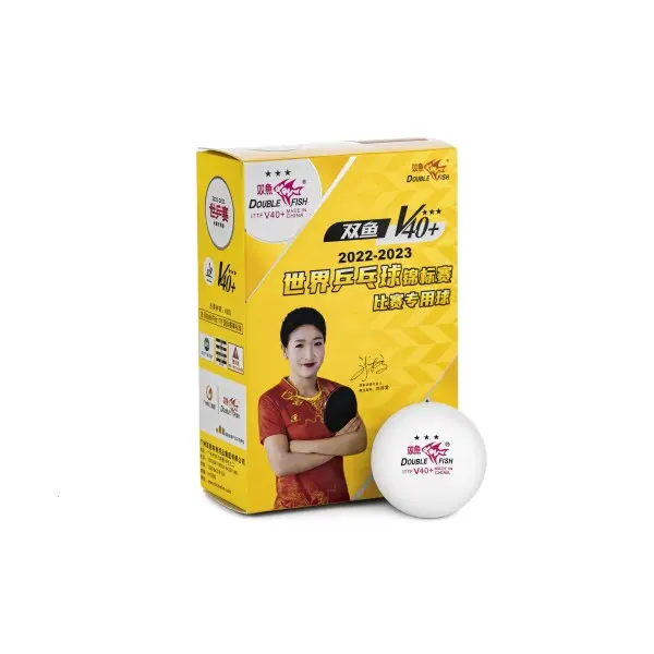 Double Fish V40+ 3*** Special ITTF 6 Balls (seam)